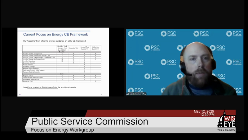 Wisconsin PSC Focus on Energy Workgroup - WisconsinEye
