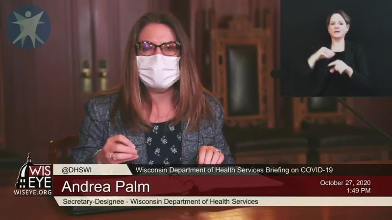 Wisconsin DHS Media Briefing on COVID-19 for October 27 - WisconsinEye