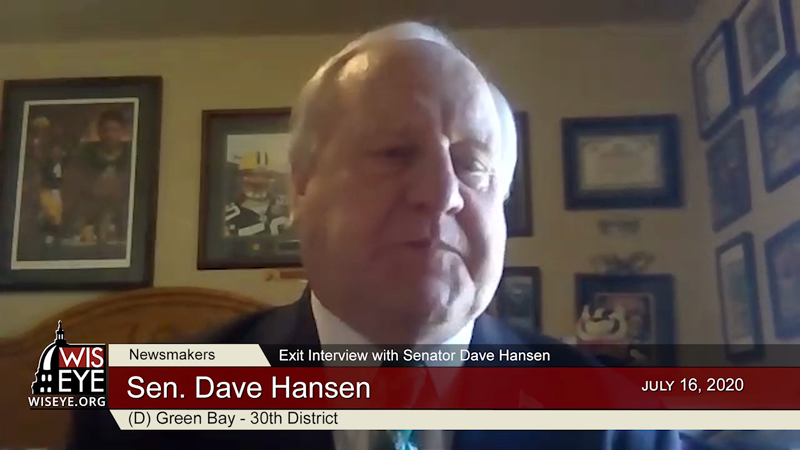 Newsmakers: Exit Interview with Sen. Dave Hansen - WisconsinEye