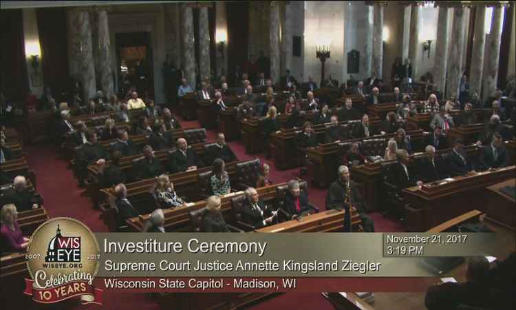 Investiture Ceremony for Justice Annette Ziegler - WisconsinEye
