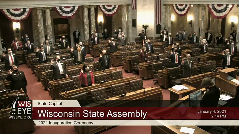 2021 Wisconsin State Assembly Inauguration Ceremony - WisconsinEye