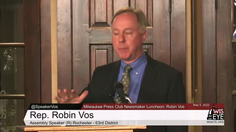 Milwaukee Press Club Newsmaker Luncheon: Assembly Speaker Robin Vos ...