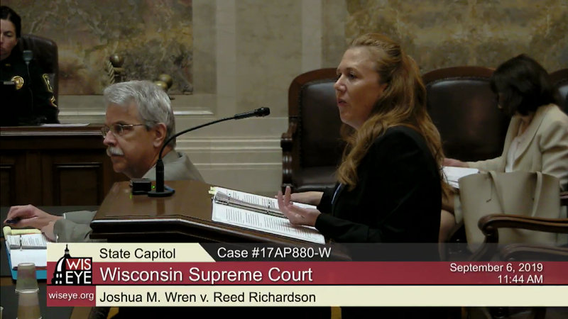 Wisconsin Supreme Court Oral Arguments: Joshua M. Wren v. Reed ...