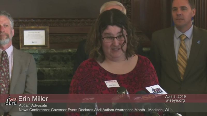 Gov. Evers Declares April Autism Awareness Month - WisconsinEye