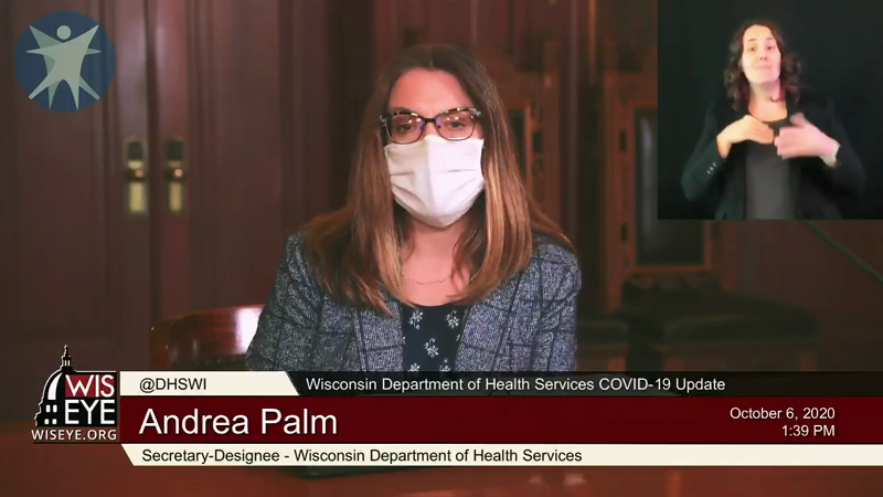 Wisconsin DHS Media Briefing on COVID-19 for October 6 - WisconsinEye