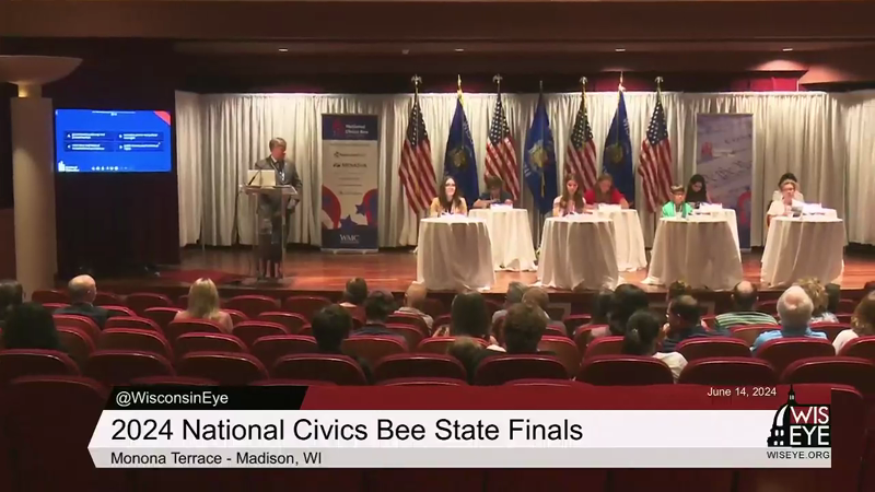 2024 Wisconsin National Civics Bee State Finals - WisconsinEye