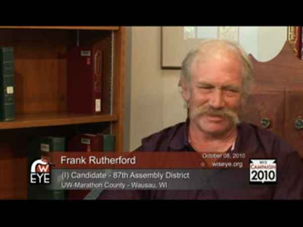 Campaign 2010: Frank Rutherford (I) for the 87th Assembly District ...