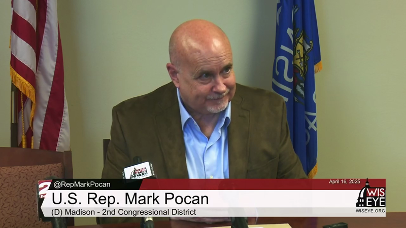 News Conference: U.S. Rep. Mark Pocan - WisconsinEye