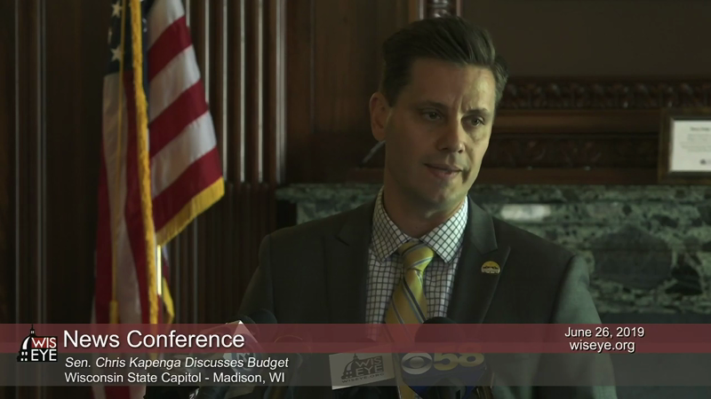 News Conference: Sen. Kapenga Discusses the Budget - WisconsinEye