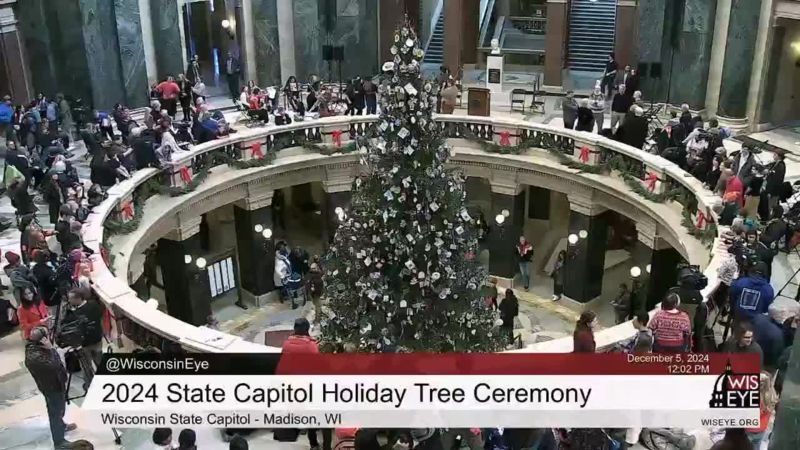 2024 State Capitol Holiday Tree Ceremony - WisconsinEye