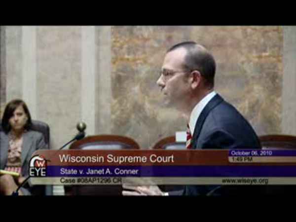 Supreme Court Oral Arguments: State v. Janet A. Conner - WisconsinEye
