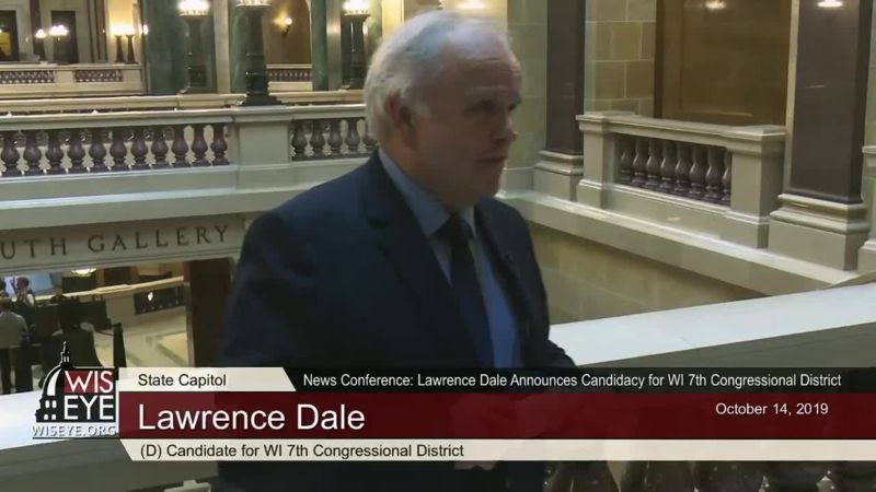 News Conference: Lawrence Dale Announces Candidacy for WI 7th ...