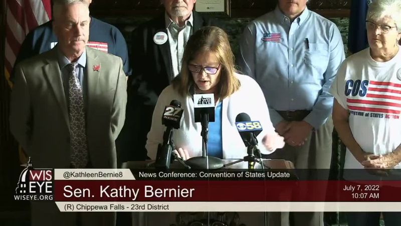 News Conference: Convention of States Update with Sen. Bernier and Rep ...