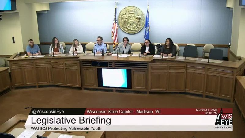 Legislative Briefing: WAHRS Protecting Vulnerable Youth - WisconsinEye
