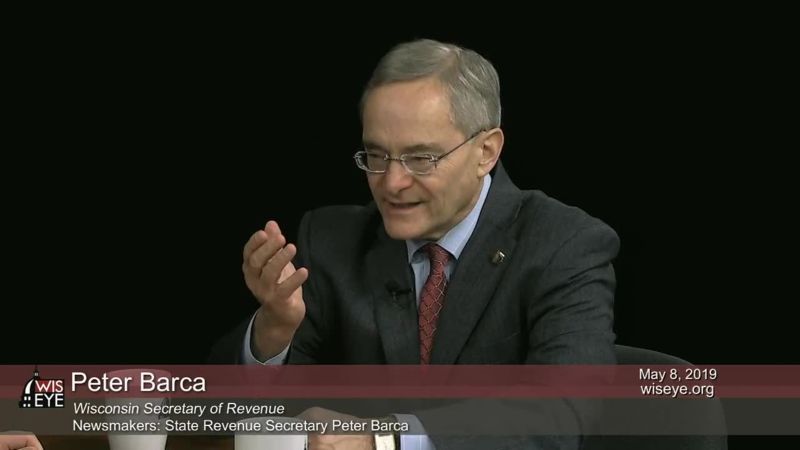 Newsmakers: Dept. of Revenue Sec. Peter Barca - WisconsinEye