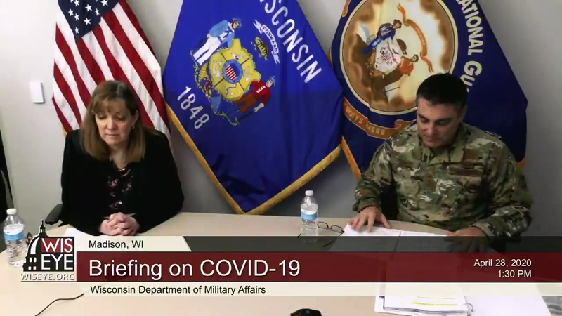 Wisconsin DHS Media Briefing on COVID-19 for April 28 - WisconsinEye