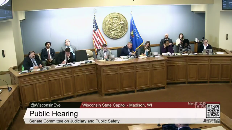 Senate Committee on Judiciary and Public Safety - WisconsinEye