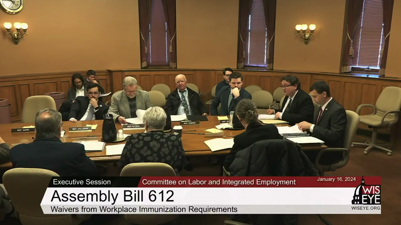 Assembly Committee on Labor and Integrated Employment - WisconsinEye