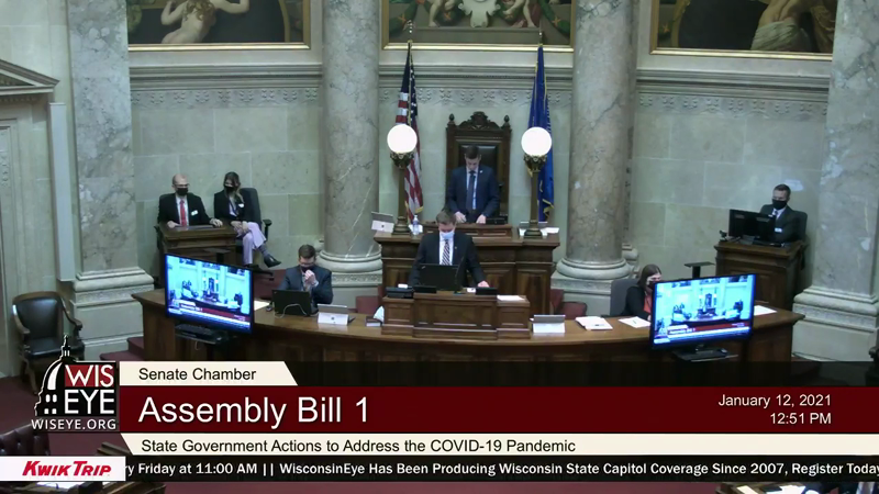Wisconsin State Senate Floor Session - WisconsinEye