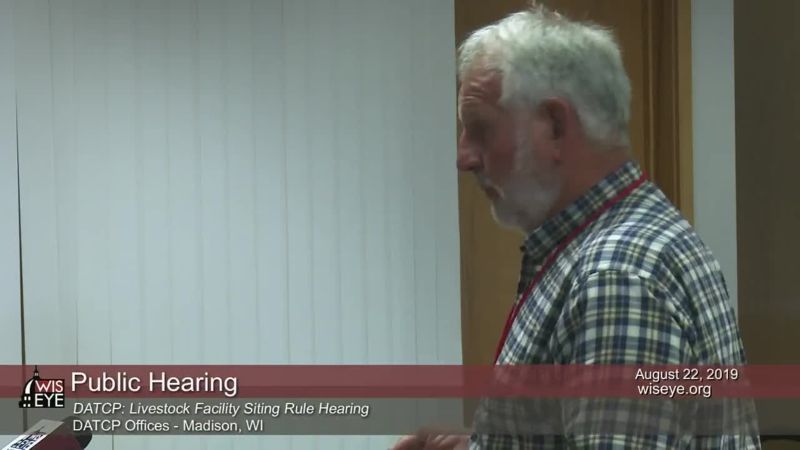 DATCP: Livestock Facility Siting Rule Hearing - Part 2 - WisconsinEye
