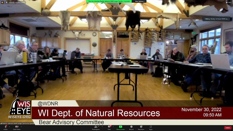 Wisconsin DNR Bear Advisory Committee - WisconsinEye