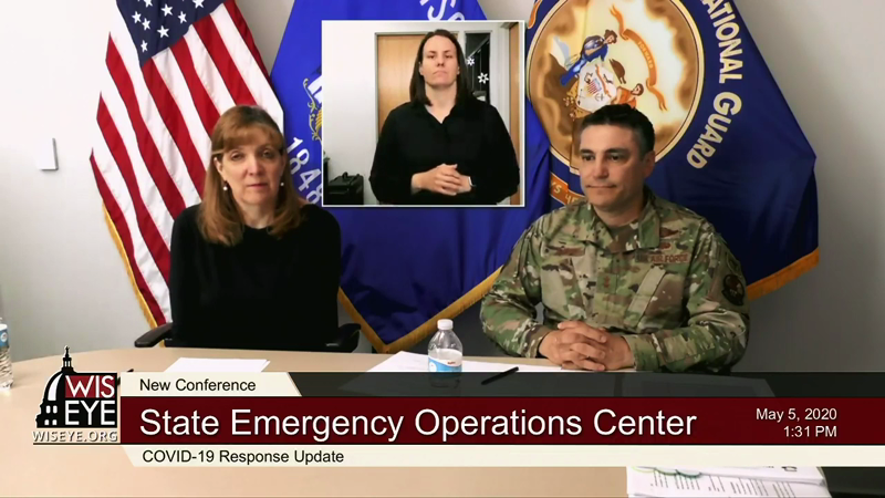 Wisconsin DHS Media Briefing COVID-19 Update for May 5 - WisconsinEye