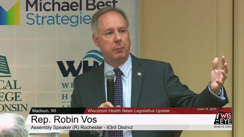 Wisconsin Health News: Legislative Update with Speaker Robin Vos ...