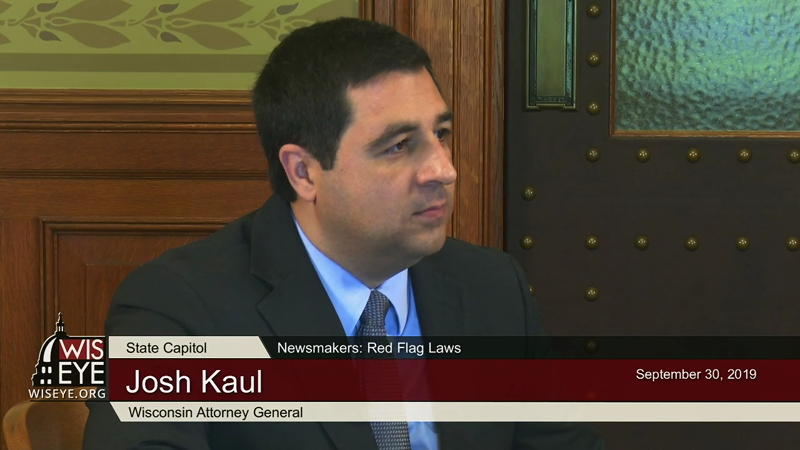 Newsmakers: Attorney General Josh Kaul on Red Flag Laws - WisconsinEye