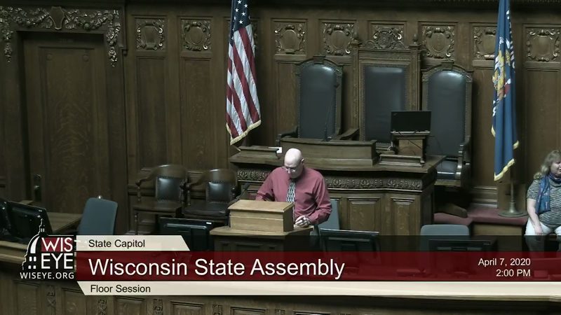 Wisconsin State Assembly Special Floor Session - WisconsinEye