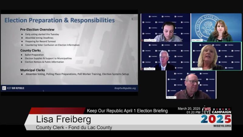 Campaign 2025 News Conference: Keep Our Republic April 1 Election ...