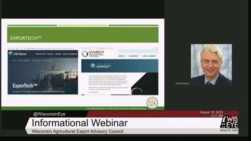 Wisconsin Agricultural Export Advisory Council - WisconsinEye