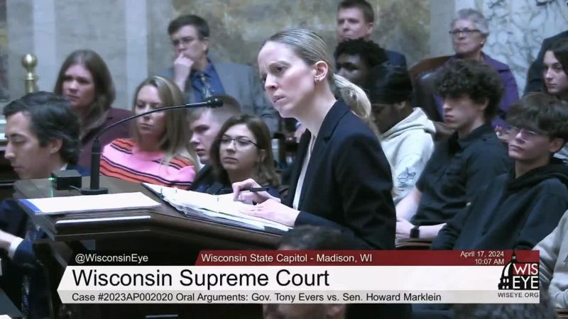 Wisconsin Supreme Court: Governor Evers v. Senator Marklein - WisconsinEye