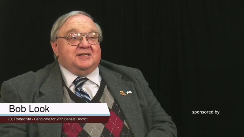 Campaign 2022: Bob Look (D) Rothschild - Candidate for 29th Senate ...