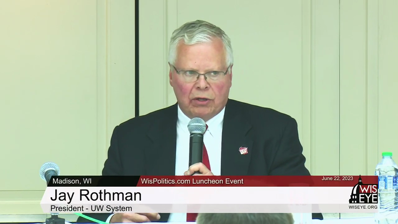 WisPolitics Luncheon with UW System President Jay Rothman - WisconsinEye