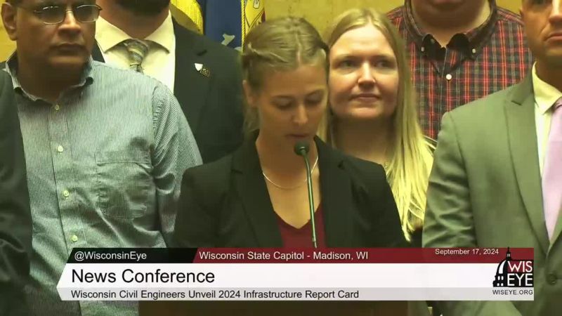 News Conference: Wisconsin Civil Engineers Unveil 2024 Infrastructure ...