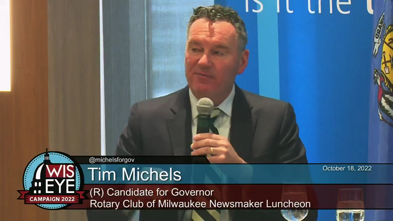 Campaign 2022: Rotary Club of Milwaukee - Tim Michels - WisconsinEye