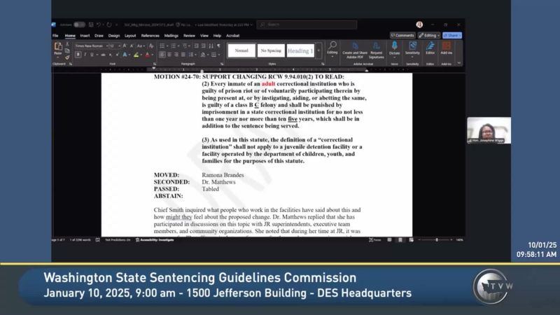 Washington State Sentencing Guidelines Commission - TVW