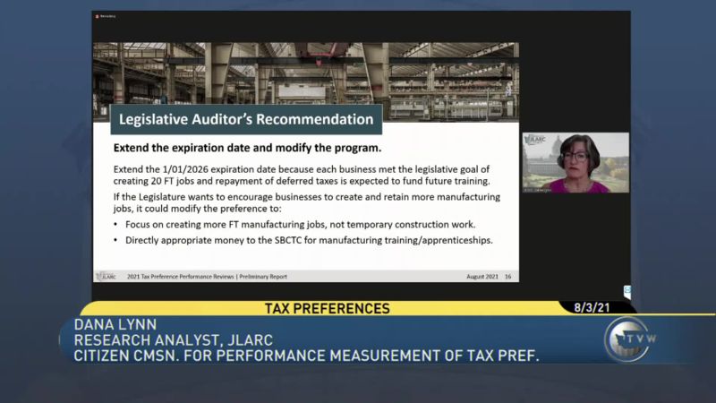 Citizen Commission for Performance Measurement of Tax Preferences - TVW