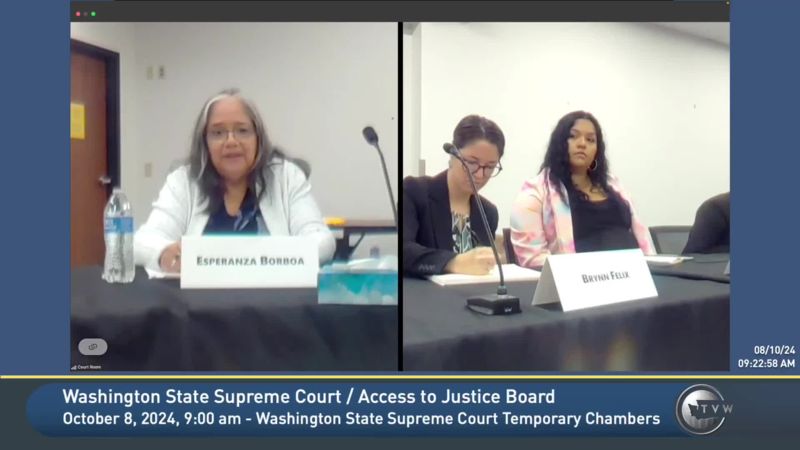Washington State Supreme Court / Access to Justice Board - TVW Washington State Supreme Court / Access to Justice Board - TVW