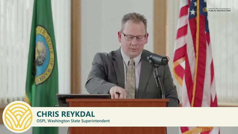 Superintendent of Public Instruction Chris Reykdal Press Conference - TVW