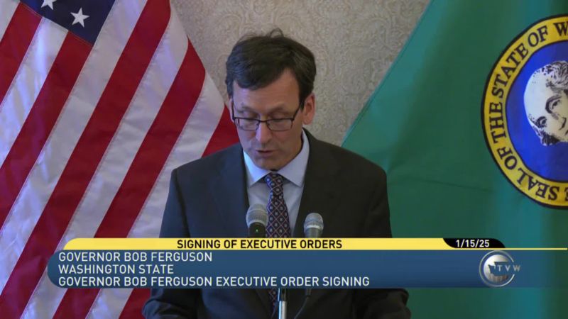 Governor Bob Ferguson Executive Order Signing - TVW