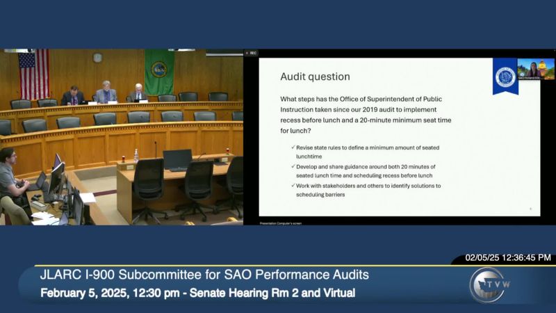 JLARC I-900 Subcommittee for SAO Performance Audits - TVW