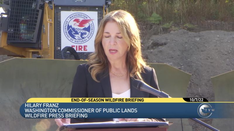 Commissioner of Public Lands Hilary Franz Wildfire Briefing - TVW