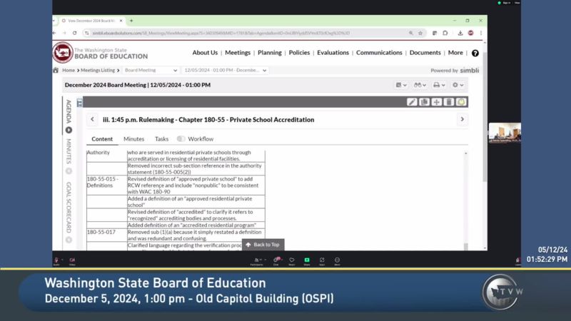 Washington State Board of Education - TVW