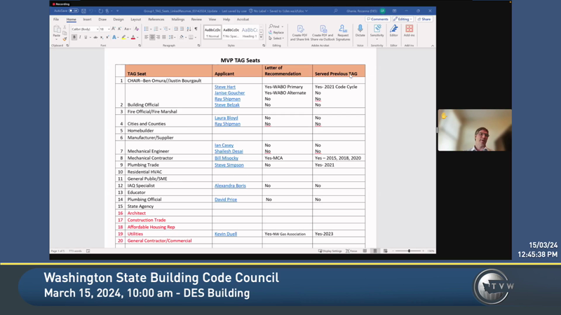 Washington State Building Code Council - TVW