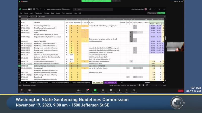 Washington State Sentencing Guidelines Commission - TVW