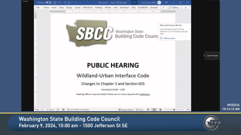 Washington State Building Code Council - TVW