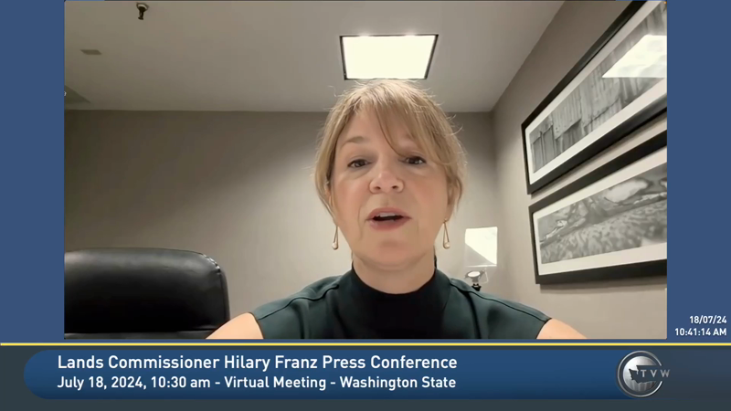 Lands Commissioner Hilary Franz Press Conference - TVW
