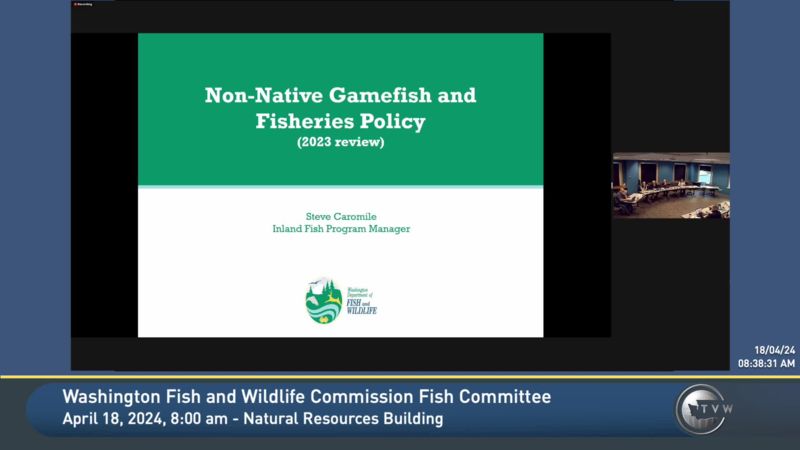 Washington Fish and Wildlife Commission Fish Committee - TVW