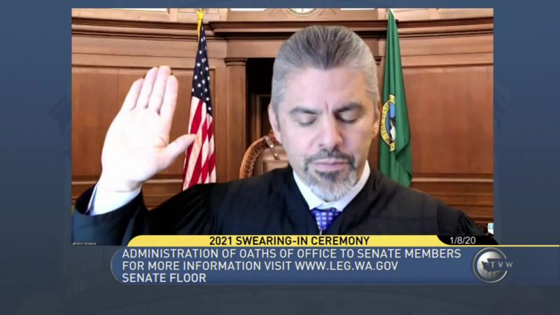 Senate Floor - 2021 Swearing-In Ceremony - TVW